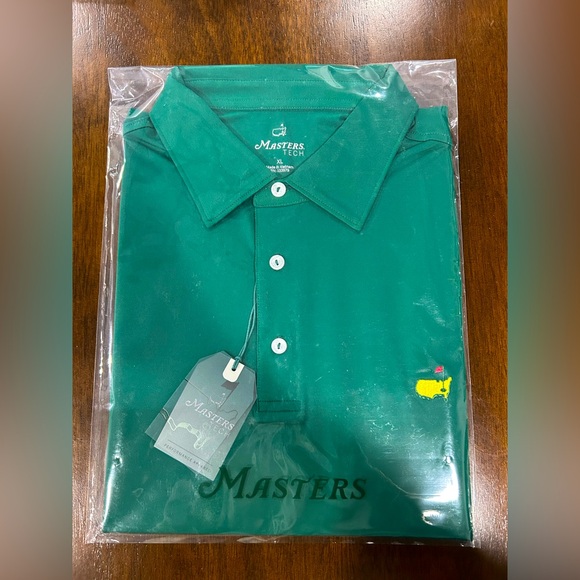 Masters Tech | Shirts | New 225 Masters Tech Polo Green Xl Augusta ...